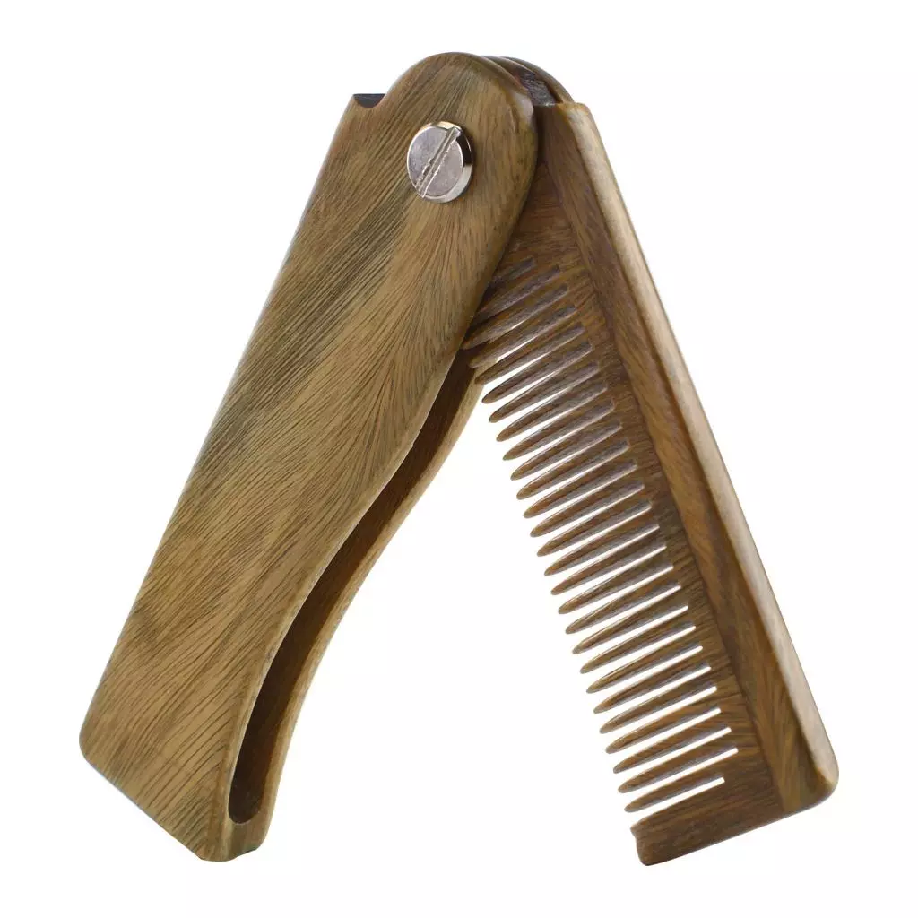 Onedor Sandalwood Fine Tooth Folding Brush Comb