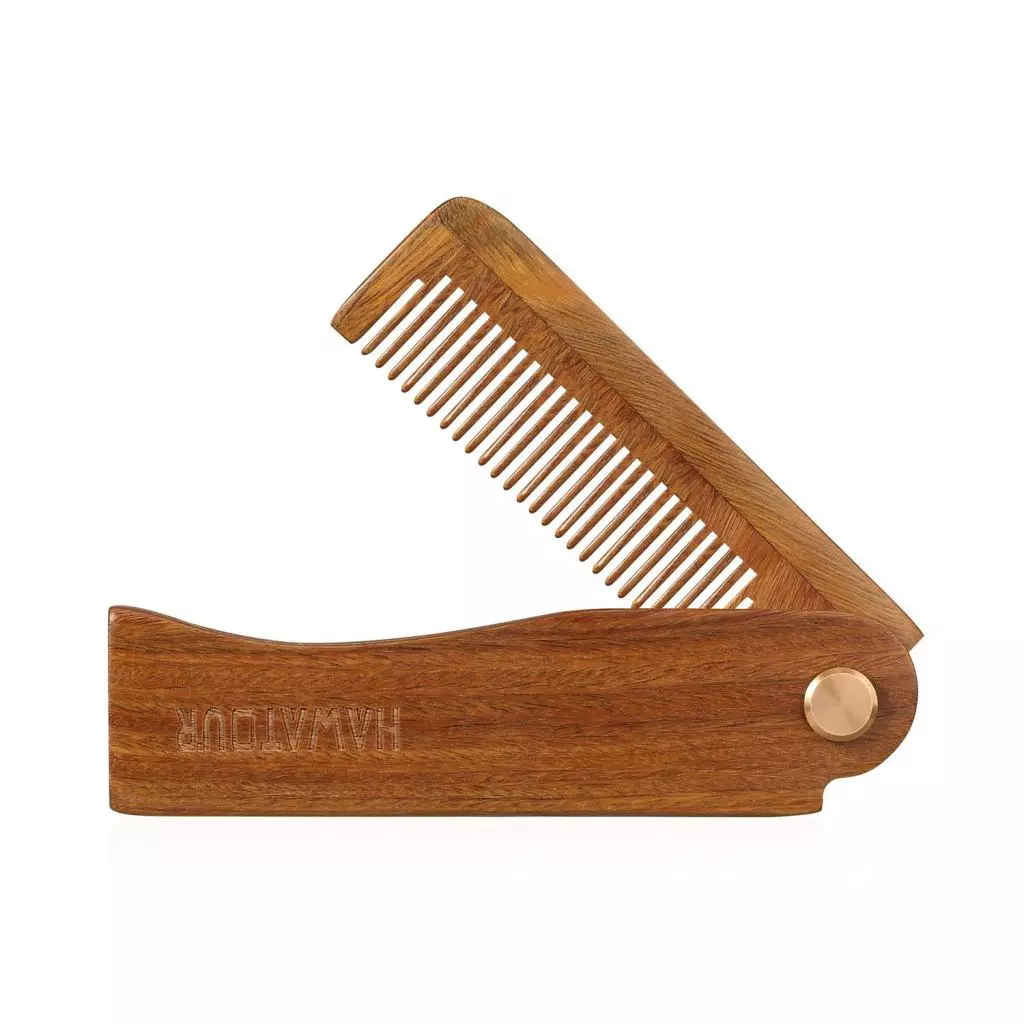Hawatour Folding Wood Comb