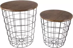 Lavish Home Storage Nesting Tables