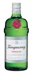 zielona butelka ginu tanqueray