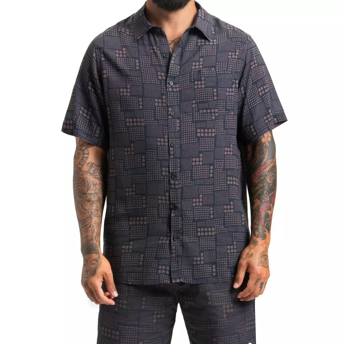 camisa aloha de liga paralela