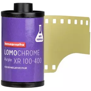 Lomography LomoChrome Corcra XR 100-400 Dath Diúltach Scannán