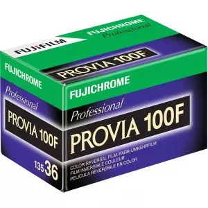 Fujifilm Fujichrome Provia 100F Profesjonalna kolorowa folia przezroczysta RDP-III