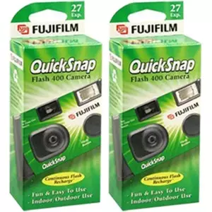 Fujifilm QuickSnap Flash 400 Disposable 35mm Lub Koob Yees Duab