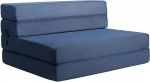Milliard Tri-Fold Foam Folding Mattress thiab Sofa Bed