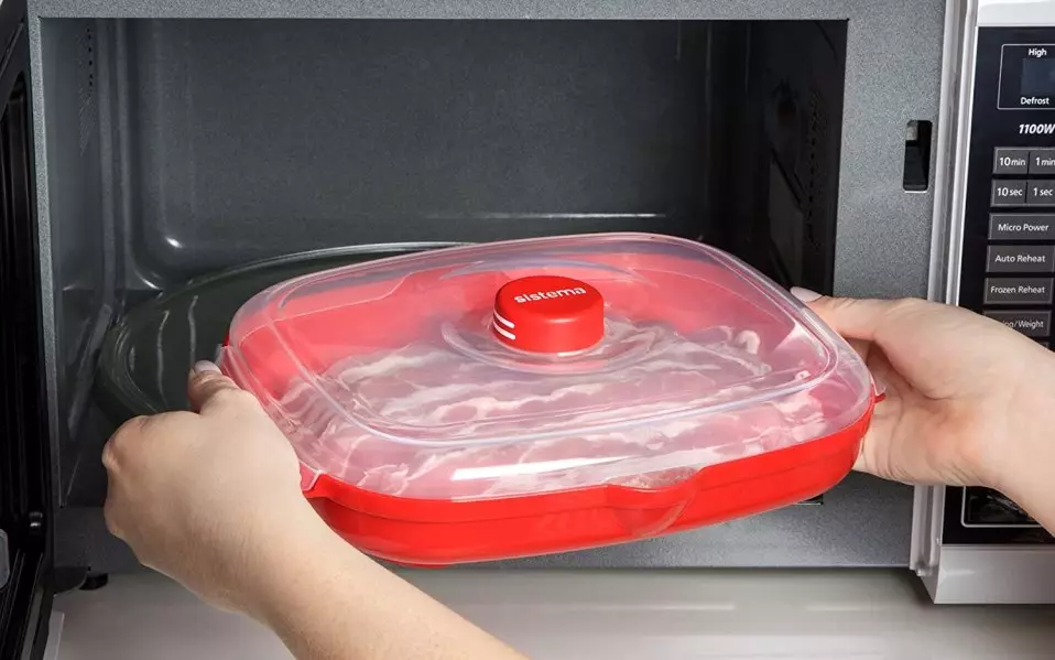 I-Microwaveable Bacon Tray
