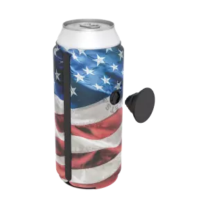 Soporte para latas de la bandera estadounidense PopThirst