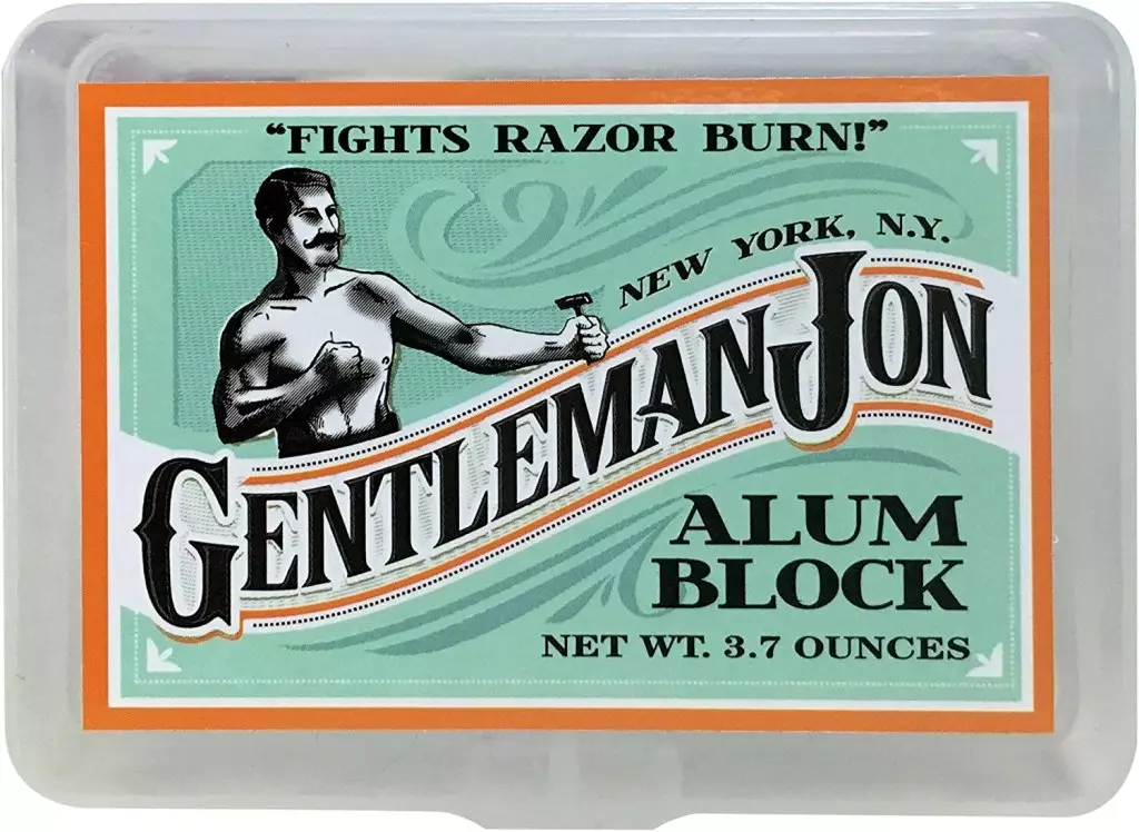 gentleman jon 3.7 ounce alum block in plastic case; بهترين aftershave مصنوعات