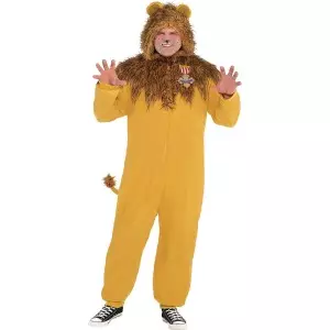 Страхлив лъв onesie костюм за Хелоуин