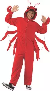 Rubie urang unisex lobster onesie costume Lebaran