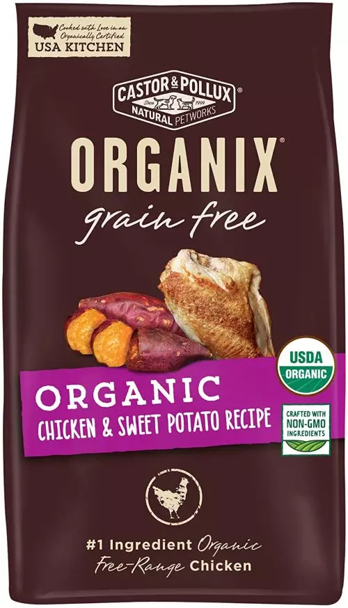 Castor na Pollux Organix Organic Chakula cha afya cha mbwa