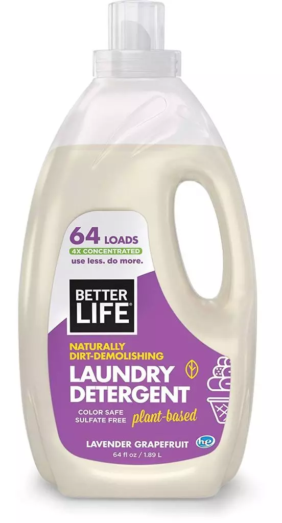 Igbesi aye Dara julọ Ohun ọgbin Adayeba Da 4X Detergent ifọṣọ ti o ni idojukọ,