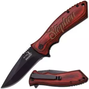 frolu පුද්ගලාරෝපිත folding pocket knife