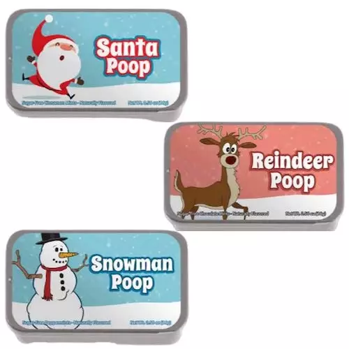 Christmas Poop Mints grappige kousvuller, grappige kousvuller