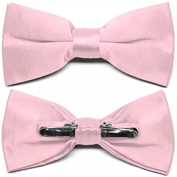 TieMart Carnation Pink Clip-On sløyfe