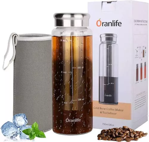 ledinės kavos virimo aparatai, Oranlife nešiojamas ledinės kavos virimo aparatas