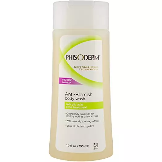 beste akne produkte körperausbrüche butt back phisoderm anti-blemish body wash