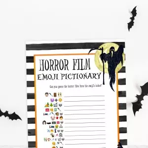jeux de fête d'halloween ohhappyprintables emoji pictionary