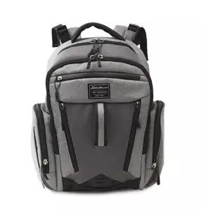 Eddie Bauer Places & Spaces Bridgeport Diaper Bag Tornistro, buĝeta vindotukosako por paĉjoj