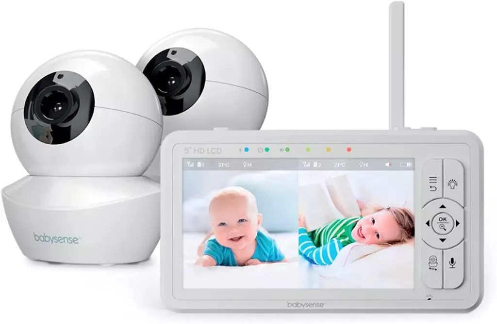 Babysense 5” HD แยกจอภาพวิดีโอ Baby Monitor