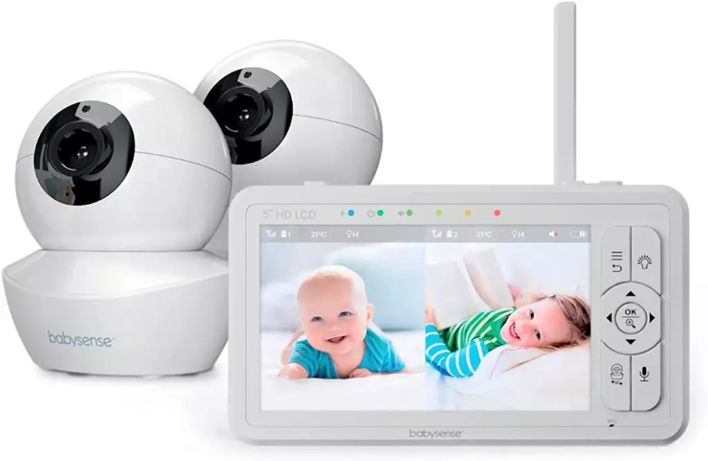 Babysense 5” HD video monitor s podijeljenim zaslonom