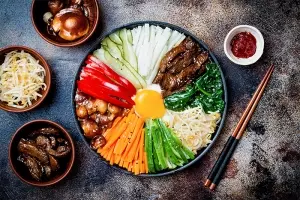 korealainen bibimbap-ruoka, terveellisiä noutovaihtoehtoja
