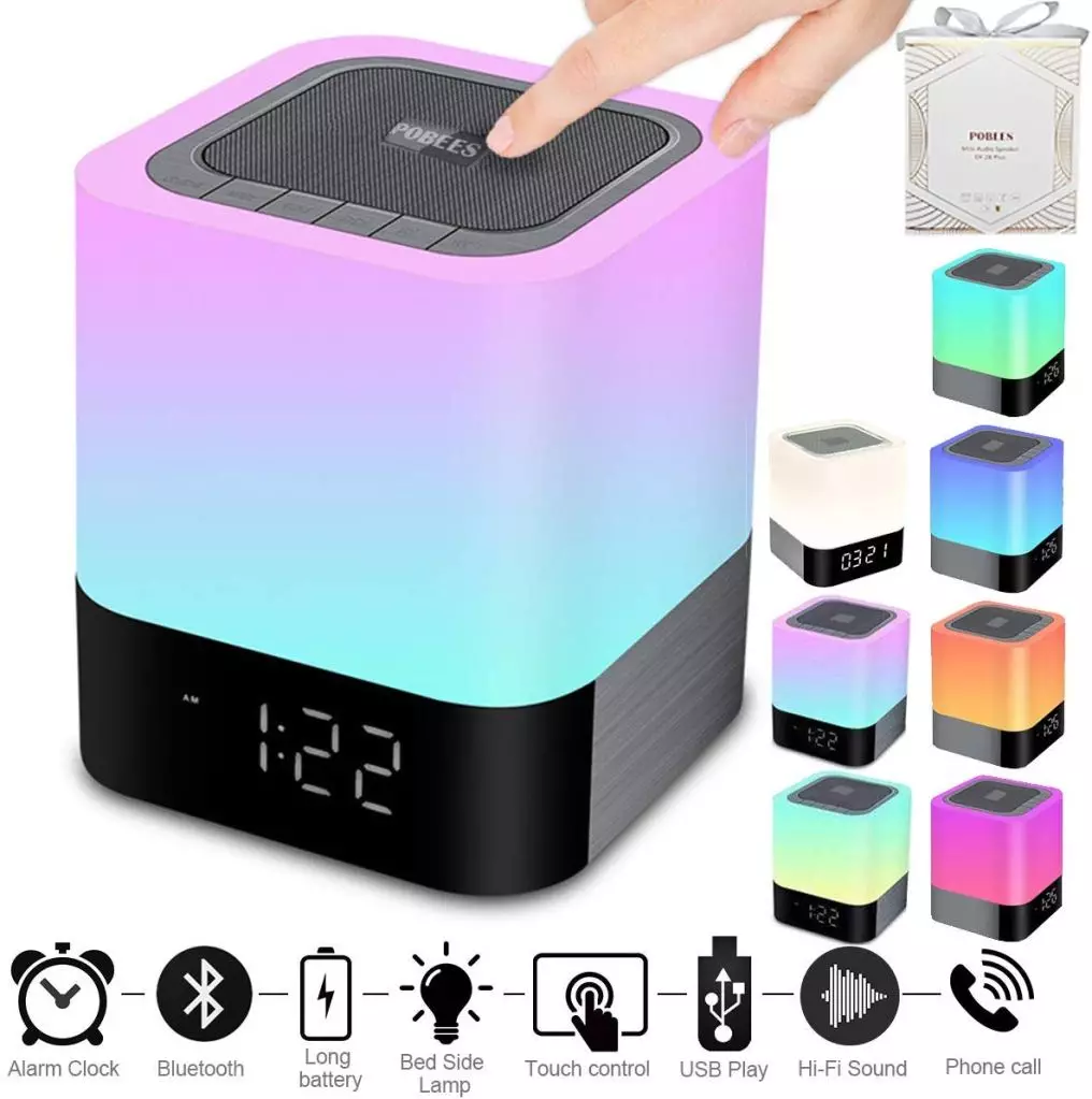 Pobees Portable Alailowaya Bluetooth 4.0 Agbọrọsọ