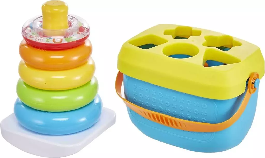 Fisher-Price Rock-a-Stack and Baby's First Blocks Bundle