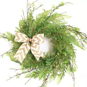 Ilẹ Tiny Knotted Teriba Wreath
