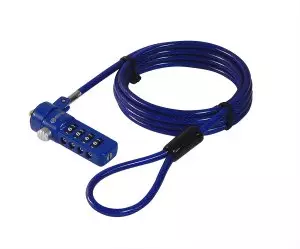 Sendt Blue Notebook: Cable de seguridade de bloqueo de combinación para portátil