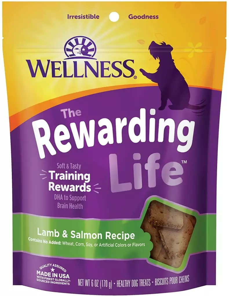 Wellness Rewarding Life ขนมสำหรับสุนัขที่นุ่มและเคี้ยวได้, ขนมสำหรับสุนัขเพื่อสุขภาพ