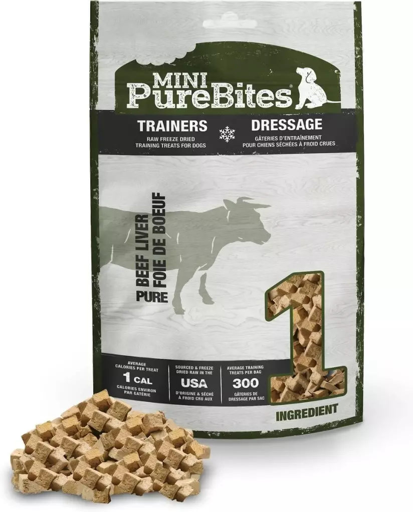 PureBites հավի կրծքամիս չորացրած հում շան խմիչքներ, առողջ շների բուրմունք