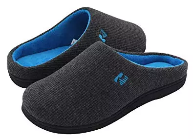 Pantoufles en mousse à mémoire de forme bicolore Rockdove pour hommes