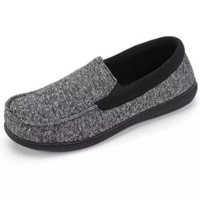 Panlalaking RockDove Moc Slipper na may Anti-Odor Fabric