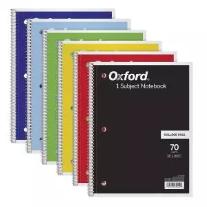 Блокноты TOPS Oxford по 1 предмету