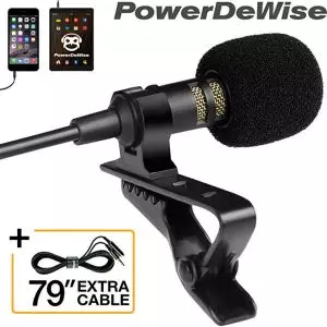 powerdewise klip op smartphone mic