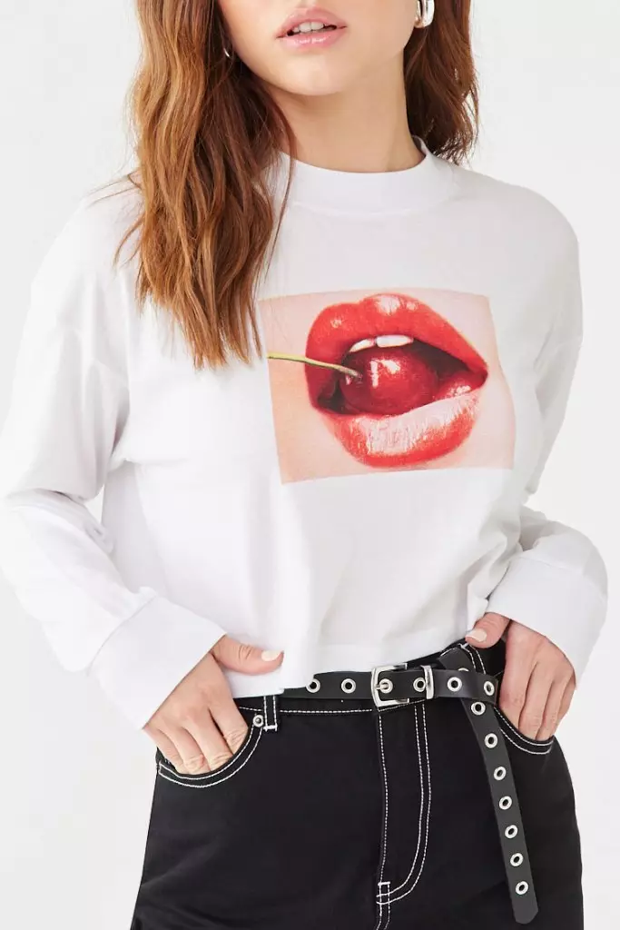 Аялдардын Cherry & Lips Graphic Top