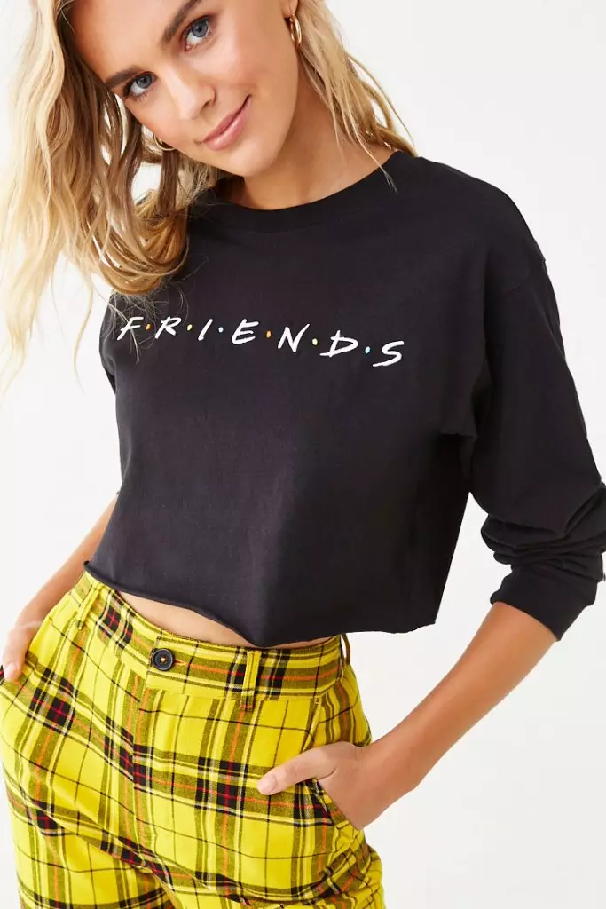 Tee Grafik 'Friends' berwarna hitam