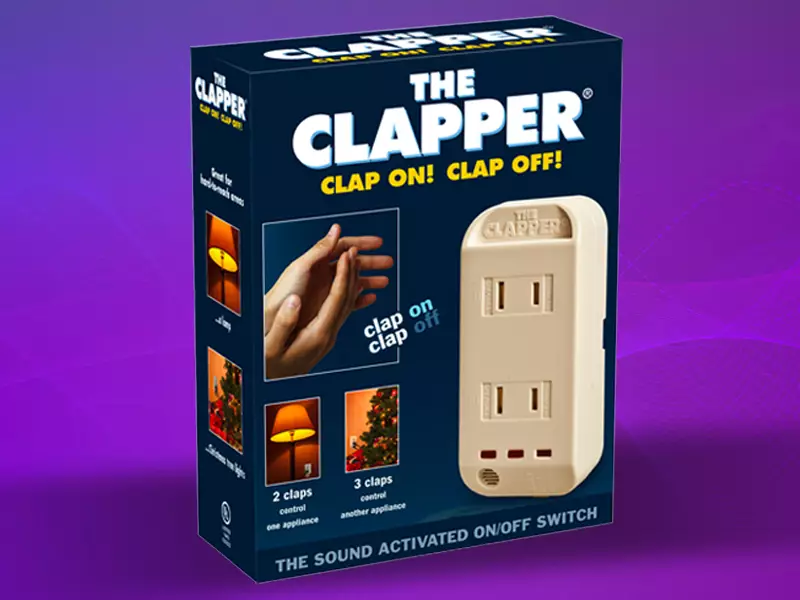 15 $ Clapper gailua gabe bizi ezin dugun jatorrizko Smart Home teknologia da