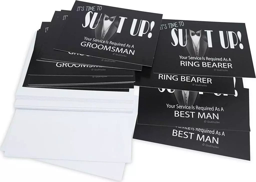 Quality Vibe Groomsmen Proposal Cards