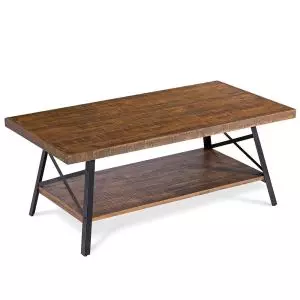 Olee Sleep Cocktail Wood & Metal Legs Coffee Table
