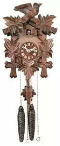 River City Clocks Eendags handgesneden koekoeksklok