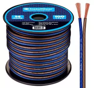 InstallGear 14 Gauge AWG 100ft Speaker Wire True Spec සහ Soft Touch Cable