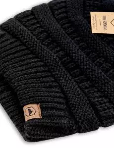 Cable Knit Beanie សំលៀកបំពាក់ក្បាលរឹង