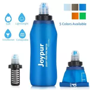 Sammenleggbart vannflaskefilter