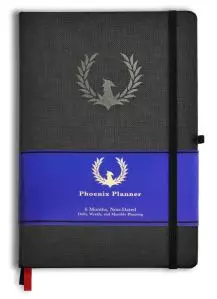 phoenix goal tracking journal pa white background