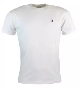 Белая футболка поло с логотипом