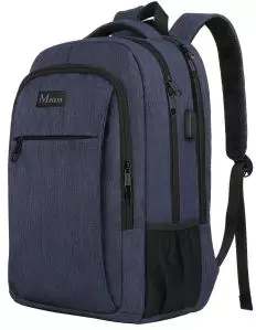 Matein USB Backpack Blue