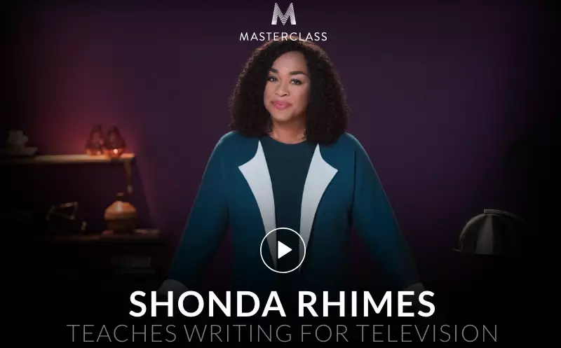 Shonda Rhimes tgħallem il-Kitba fuq it-TV