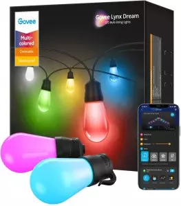 Govee Outdoor String Lights, as melhores luzes de cordas ao ar livre.